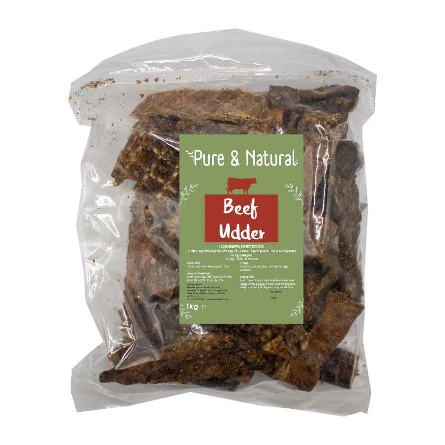 Beef Udder 1kg – Perfectly Pawsome