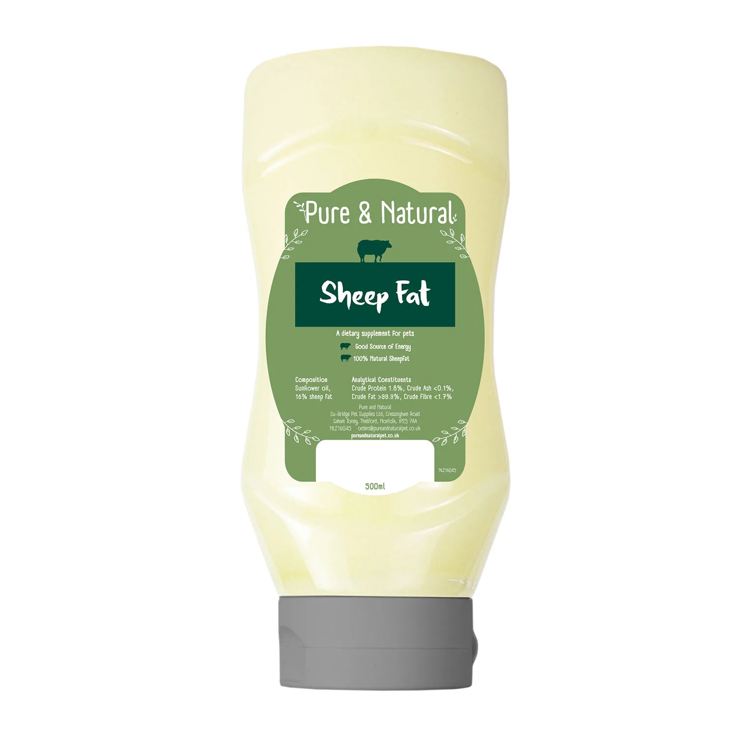 Pure & Natural Sheep Fat 500ml – Perfectly Pawsome