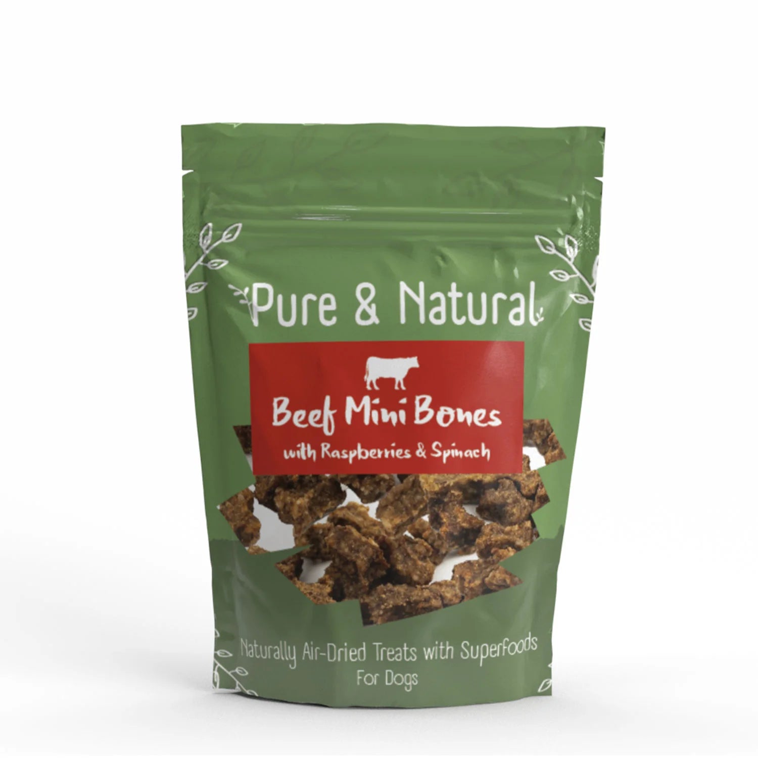 Beef Mini Bones with Raspberries & Spinach 100g – Perfectly Pawsome