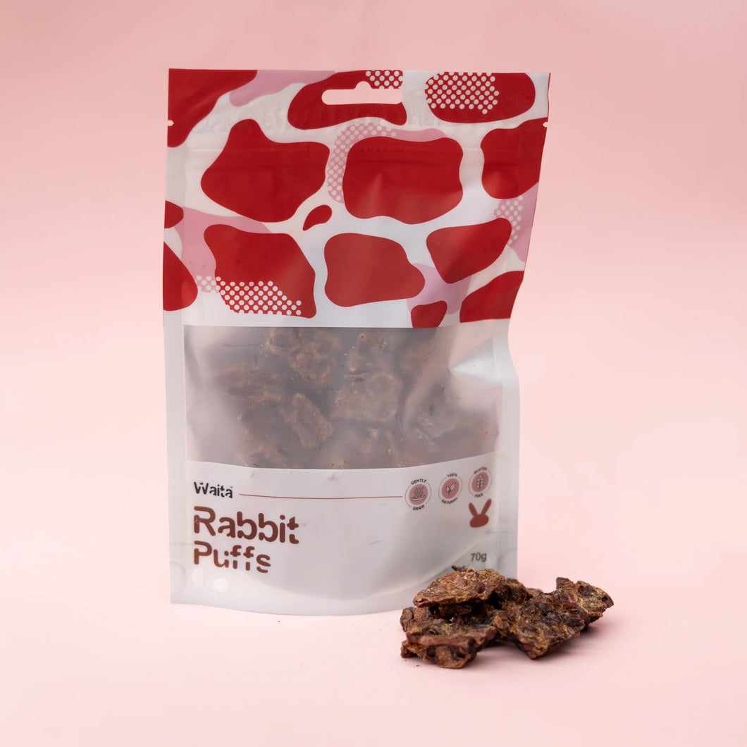Waita Air Dried Rabbit Puffs 70g – Perfectly Pawsome